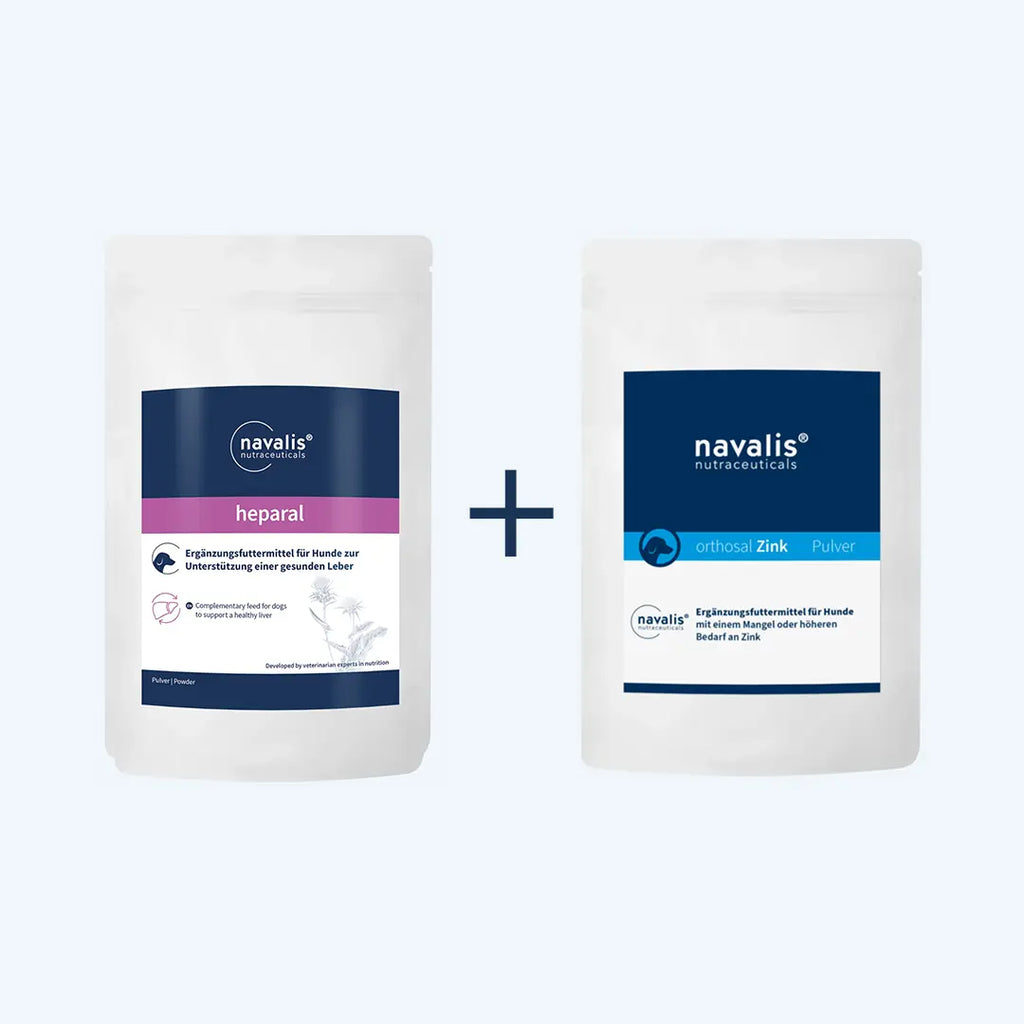 Sparen im Bundle: heparal dog 250g und orthosal Zink dog 150g – navalis ...
